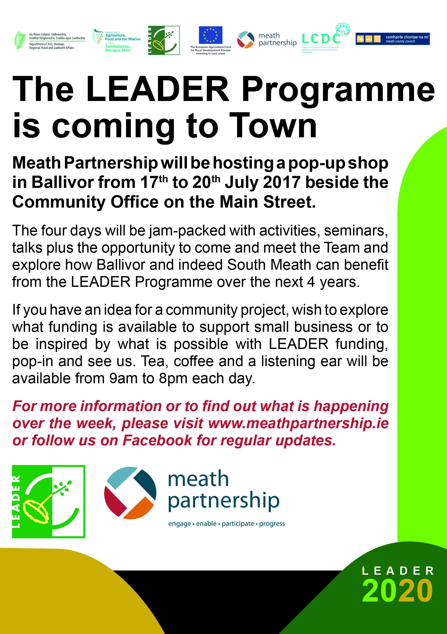Meath Public Participation Network » LEADER Programme Information Event ...